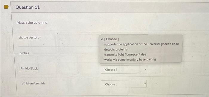 Solved Match the columns shuttle vectors ∨ [Choose] supports | Chegg.com