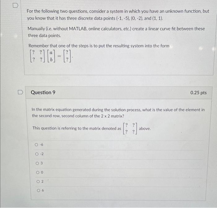 Solved For the following two questions, consider a system in | Chegg.com