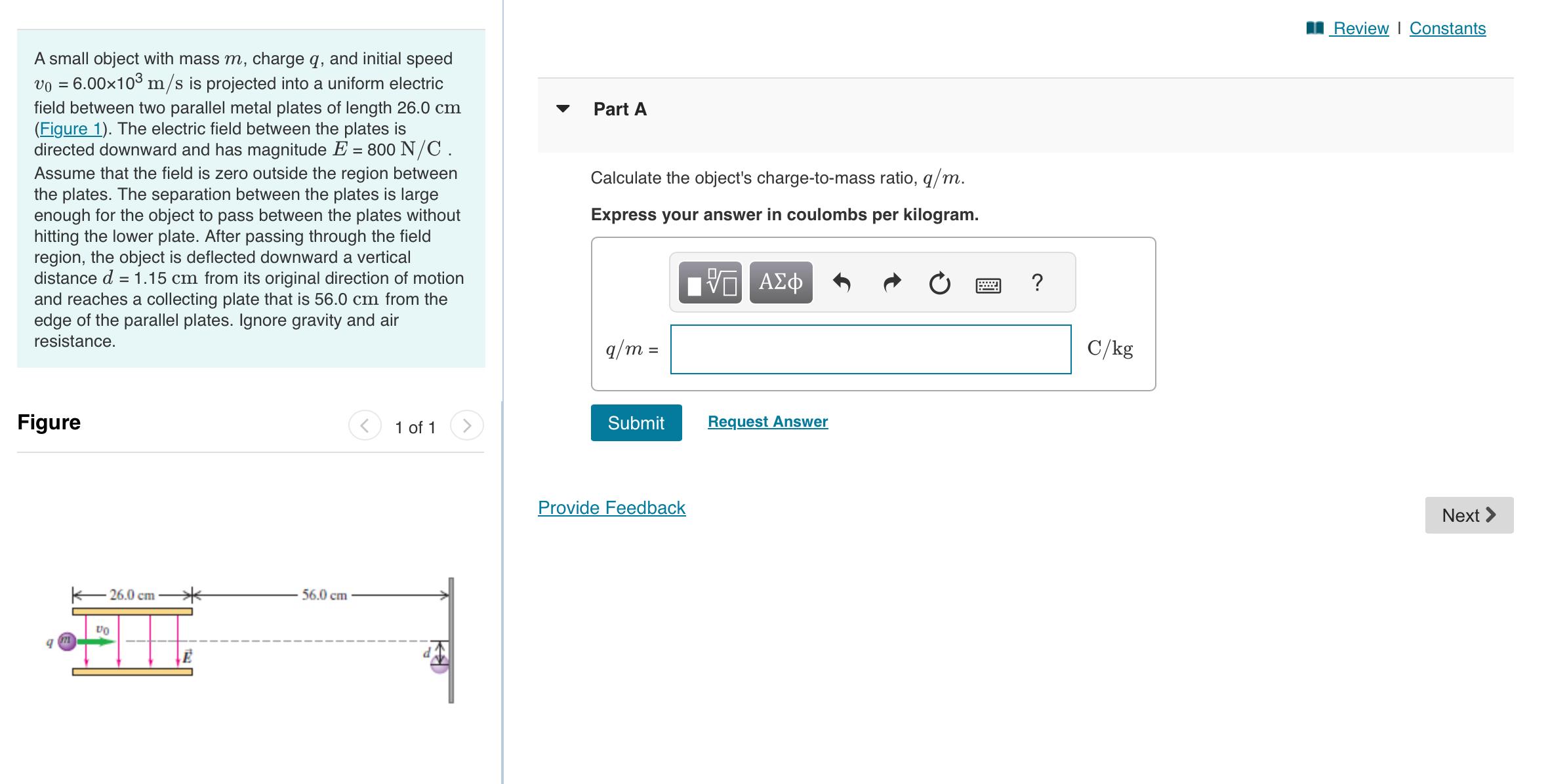 Solved Review I Constants ?()A small object with mass m, | Chegg.com