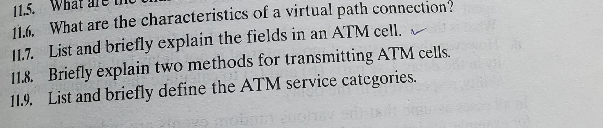 Solved 11.6. ﻿What are the characteristics of a virtual path | Chegg.com