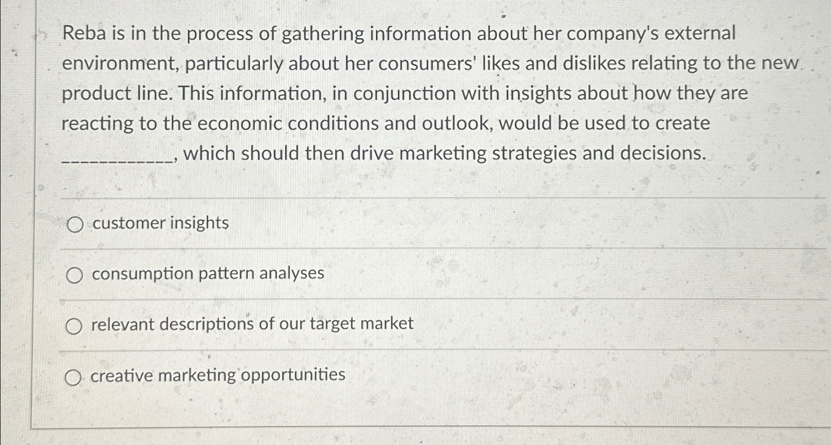 Solved Reba is in the process of gathering information about | Chegg.com