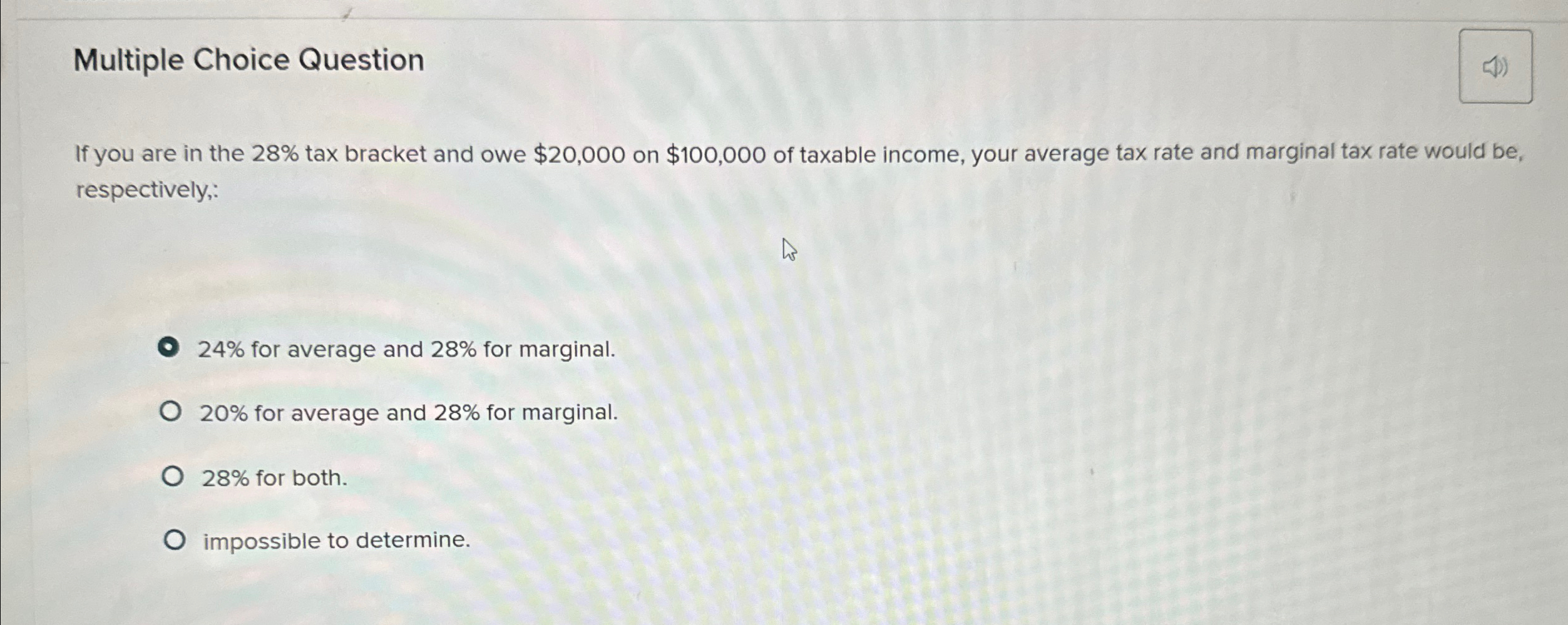Solved Multiple Choice QuestionIf you are in the 28% ﻿tax | Chegg.com