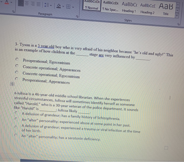 Solved Aabbcc AaBbccDc AaBbc AaBbcc AaB 1 Normal 1 No | Chegg.com