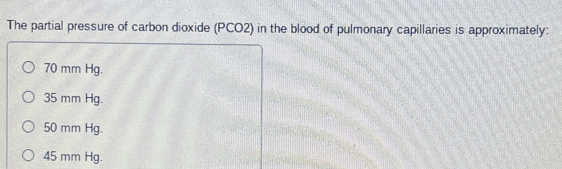 Solved The partial pressure of carbon dioxide (PCO2) ﻿in the | Chegg.com