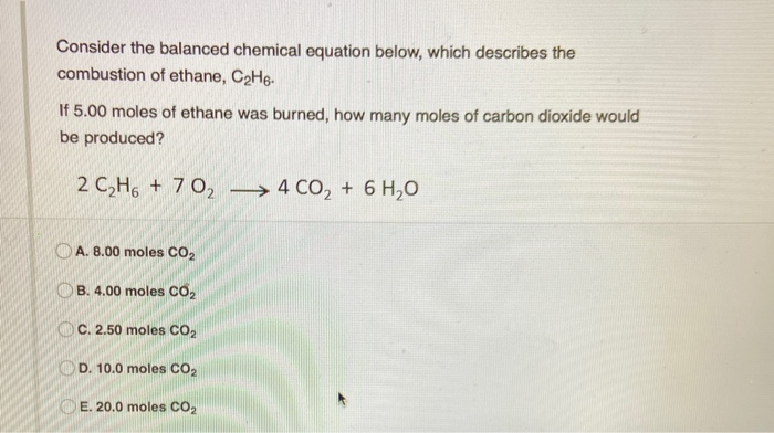 Solved Consider the balanced chemical equation below, which | Chegg.com