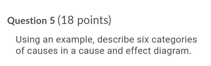 Solved Question 5 (18 points) Using an example, describe six | Chegg.com