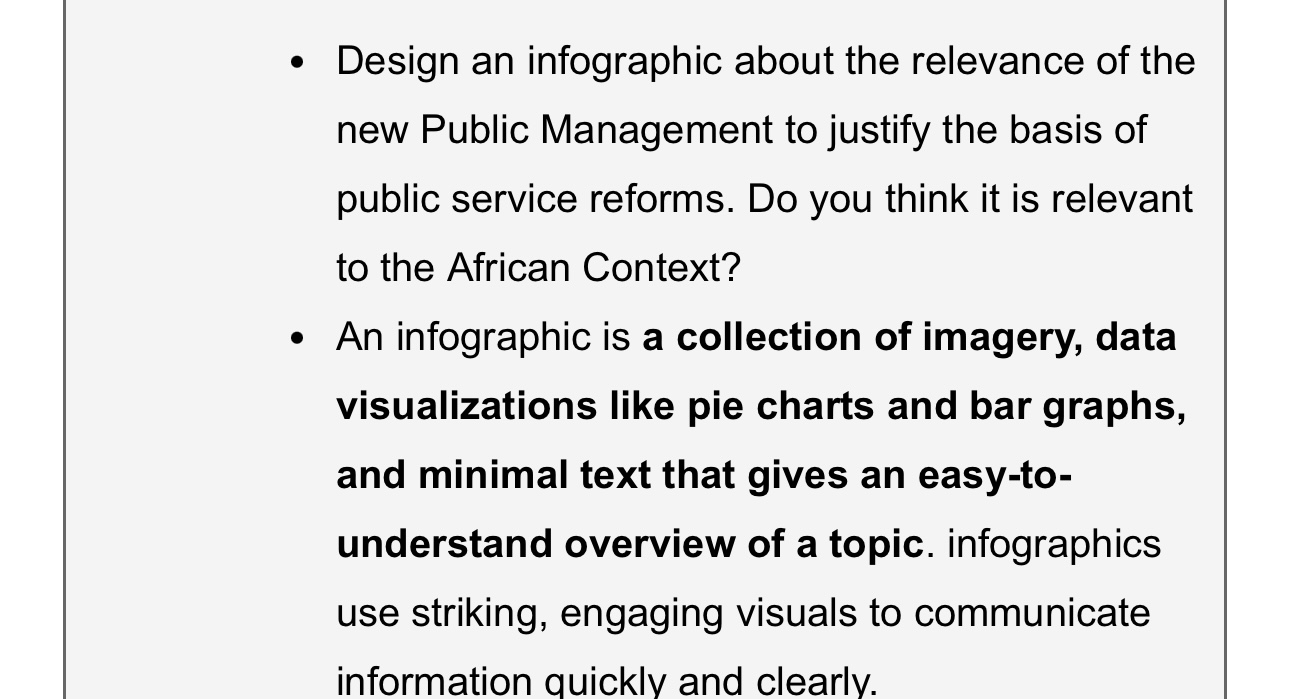 Solved Design an infographic about the relevance of the new | Chegg.com
