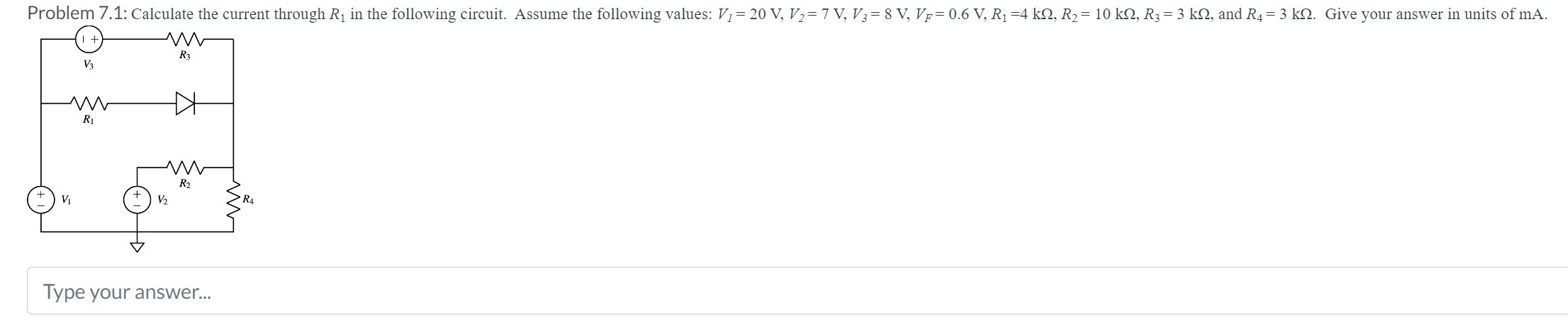 Solved Calculate The Current Through R1 In the Following
