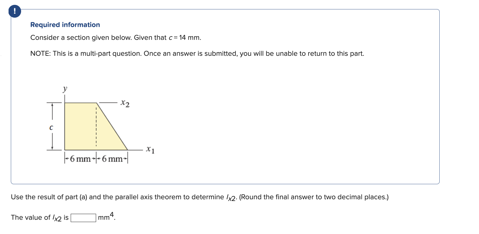 Solved Required informationConsider a section given below. | Chegg.com