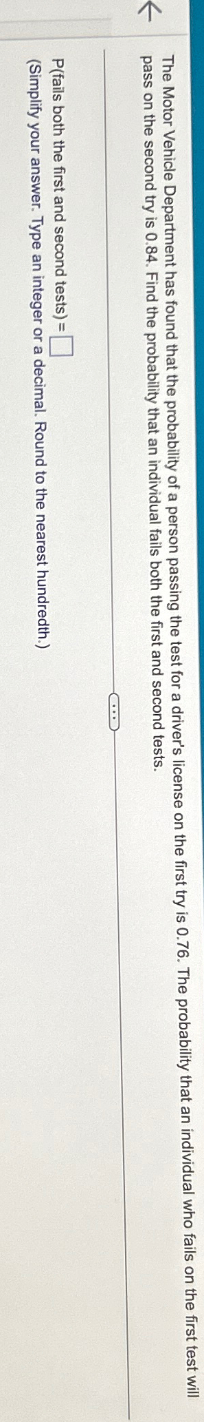 Solved The Motor Vehicle Department has found that the | Chegg.com