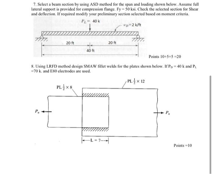 Solved 1. Determine the LRFD design tensile strength and ASD | Chegg.com