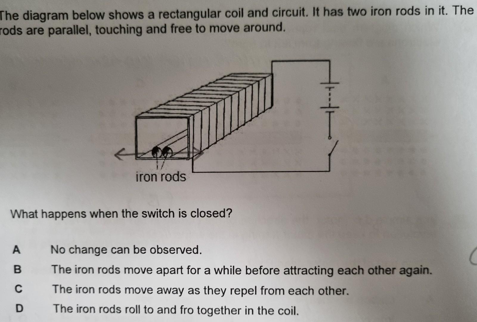 Solved he diagram below shows a rectangular coil and | Chegg.com
