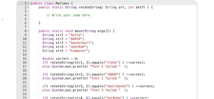 Solved no break statements the starter code is provided in | Chegg.com