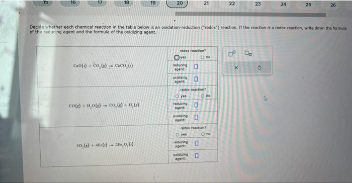 Solved Decide Whether Each Chemical Reaction In The Table