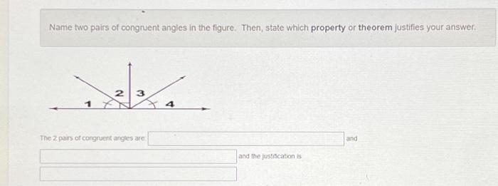 Solved Name two pairs of congruent angles in the figure. | Chegg.com
