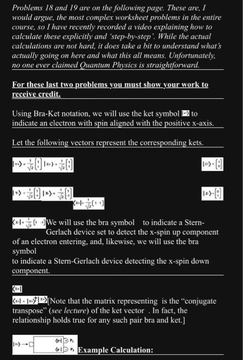 Solved 20. For the two preceding Problems (18 and 19) a | Chegg.com
