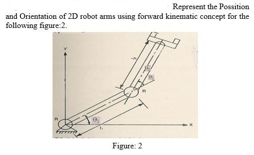 Solved Represent the Possition and Orientation of 2D robot | Chegg.com