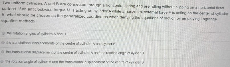 Solved The vibration mode shapes of a 2DOF system with two | Chegg.com