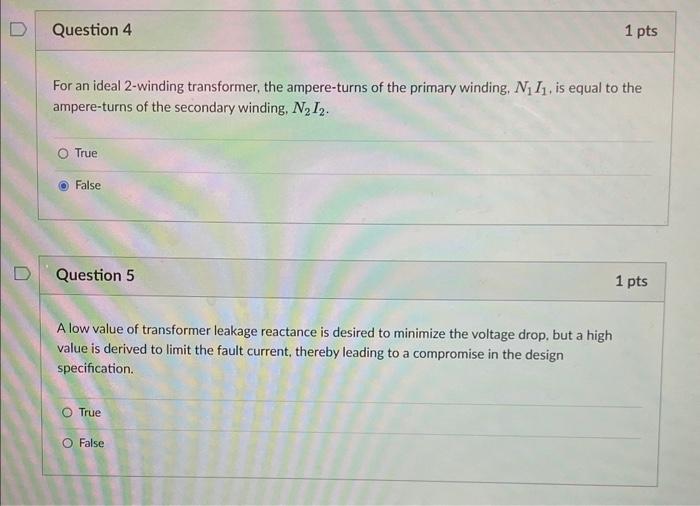 Solved For an ideal 2-winding transformer, the ampere-turns | Chegg.com