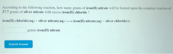 Solved According to the following reaction, how many grams | Chegg.com