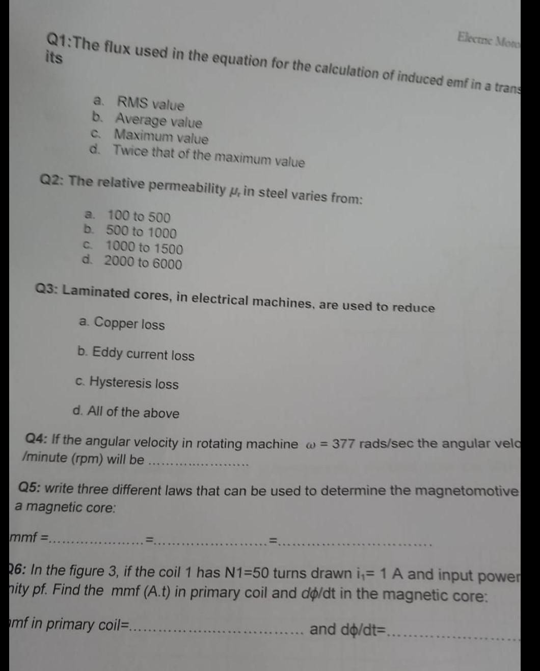 Solved Q1:The flux used in the equation for the calculation | Chegg.com