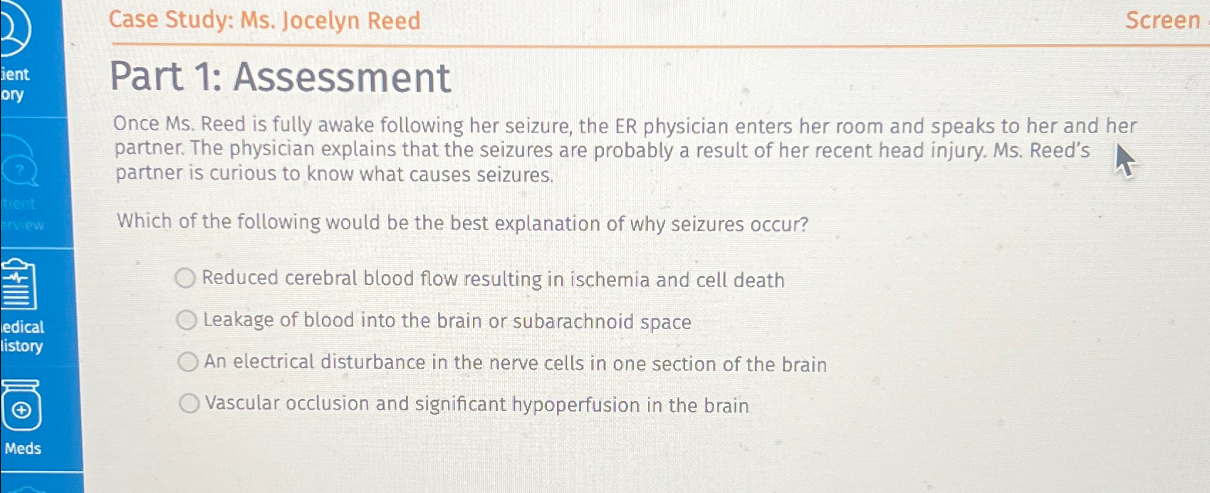 Solved Case Study: Ms. ﻿Jocelyn ReedScreenPart 1: | Chegg.com