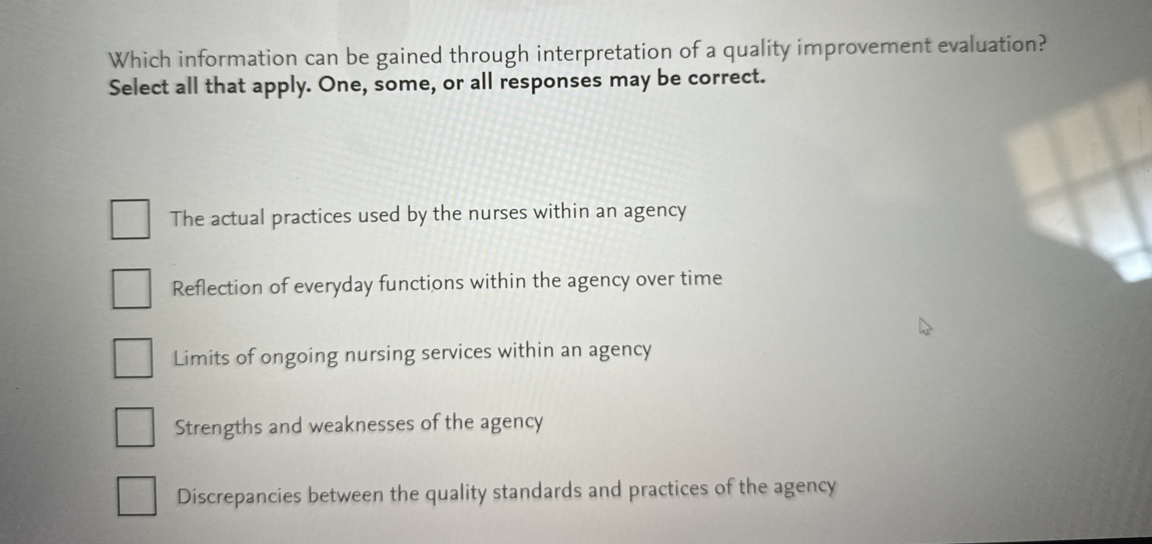 Solved Which information can be gained through | Chegg.com