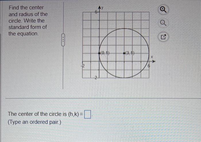 Choose the equation of a circle with radius 6 and | Chegg.com