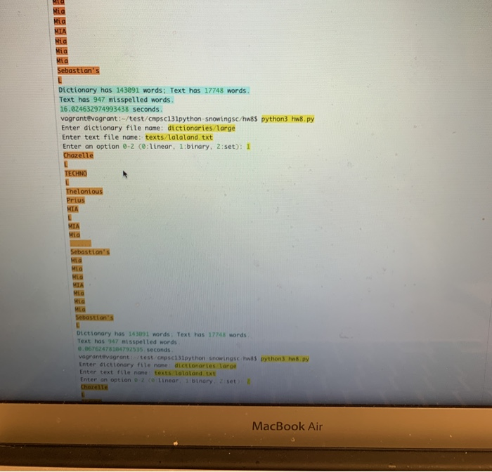 : Python O 3 hw8/hw8.py import re 2 import time 3 | Chegg.com