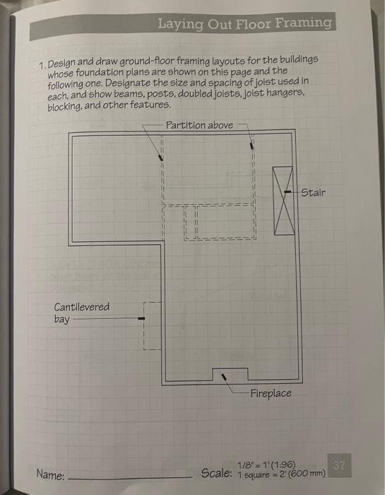 5.1 Iraying Out Floor Framing 1. Review Figures 5.15 | Chegg.com