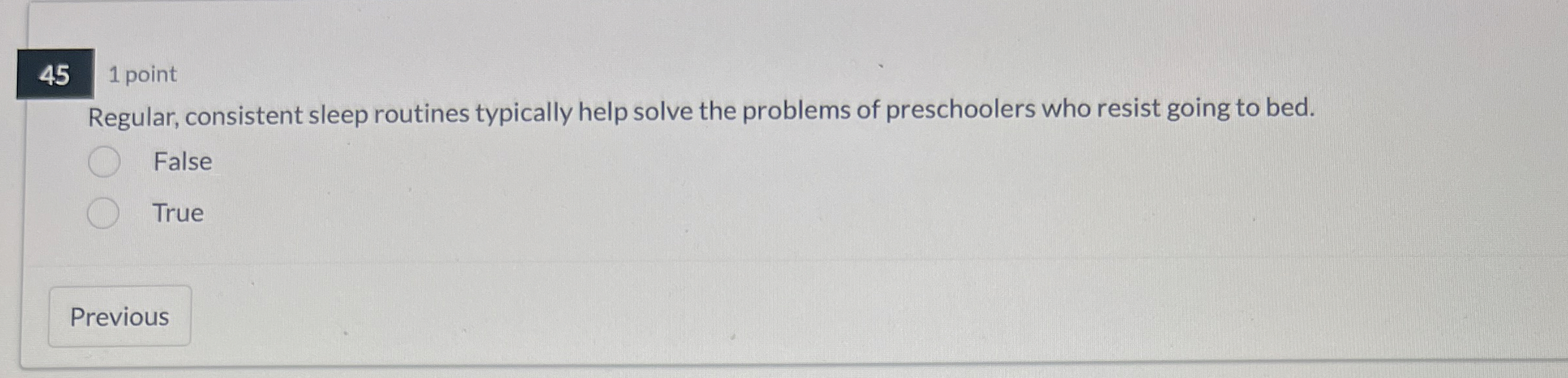 Solved 451 ﻿pointRegular, consistent sleep routines | Chegg.com