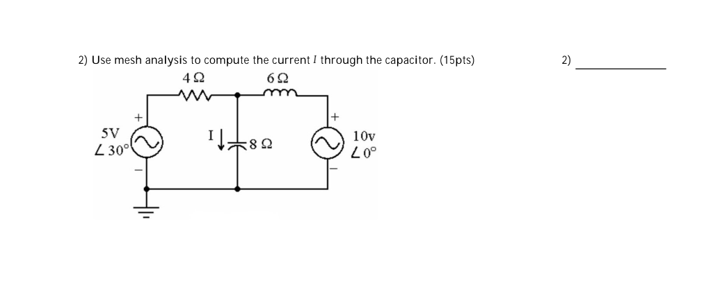 Solved Use mesh analysis to compute the current I through | Chegg.com