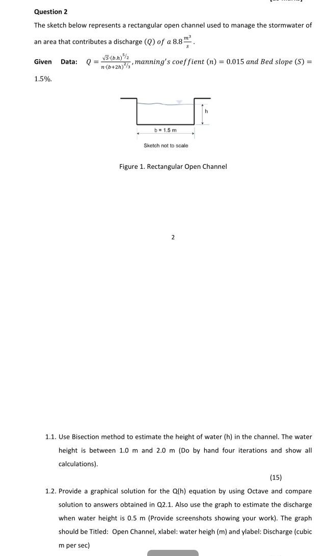 Solved Question 2 The sketch below represents a rectangular | Chegg.com