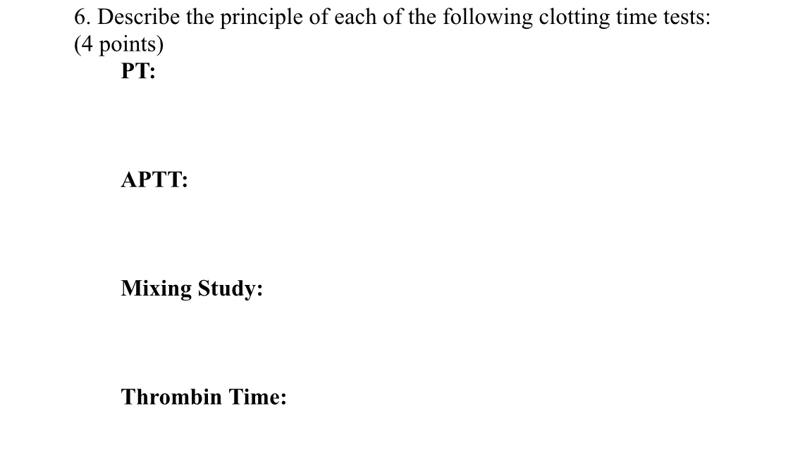 Solved Describe the principle of each of the following | Chegg.com