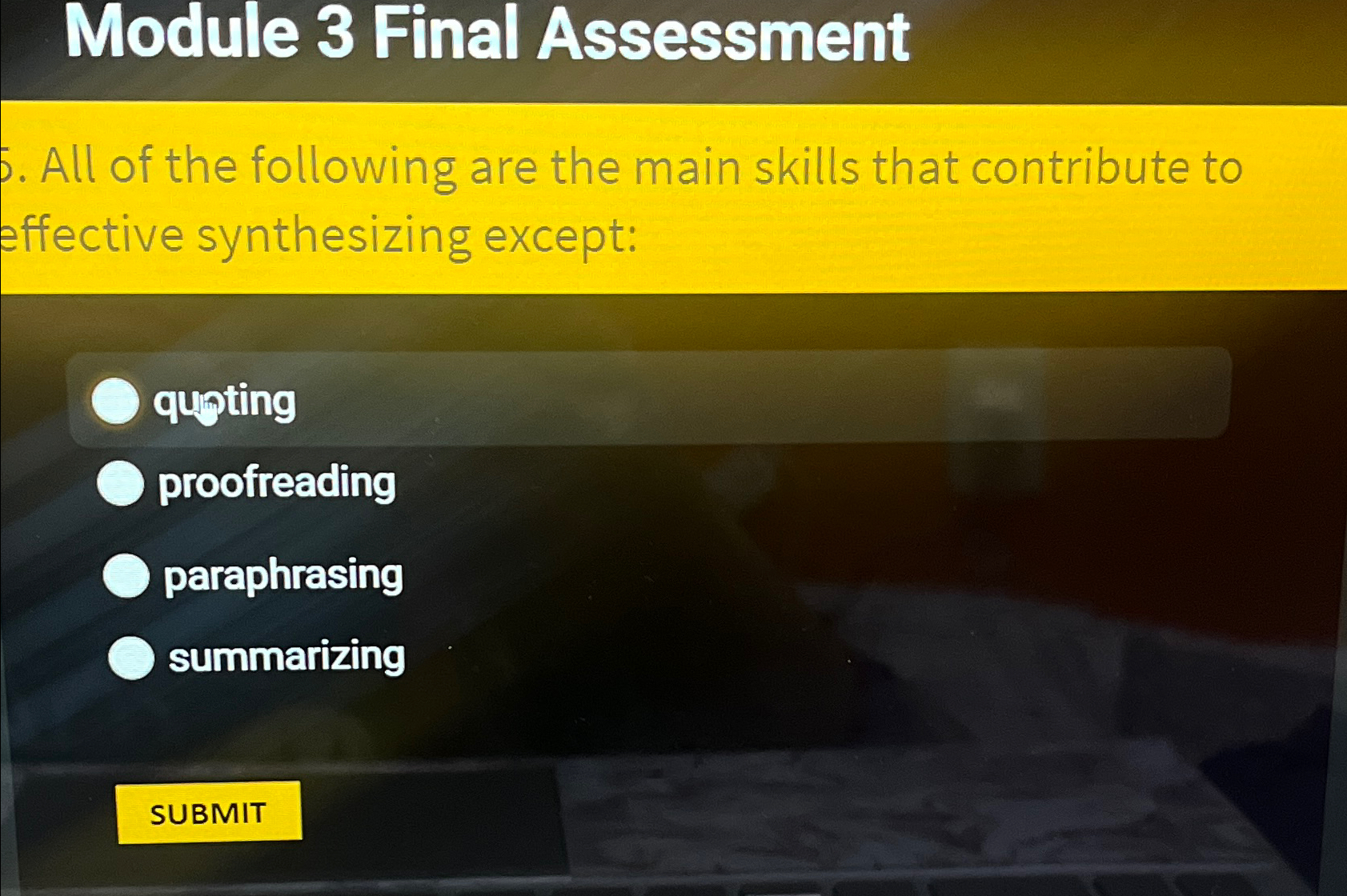 Solved Module 3 ﻿Final Assessment5. ﻿All of the following | Chegg.com