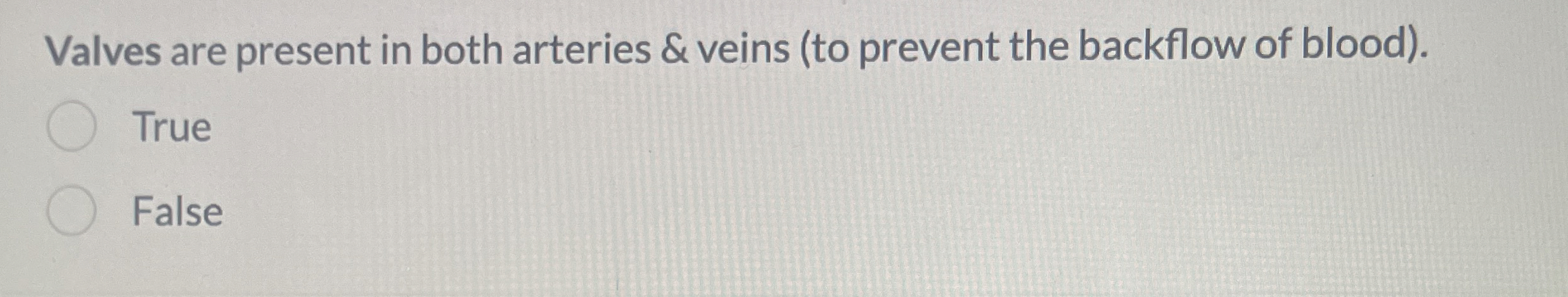 Solved Valves are present in both arteries & veins (to | Chegg.com