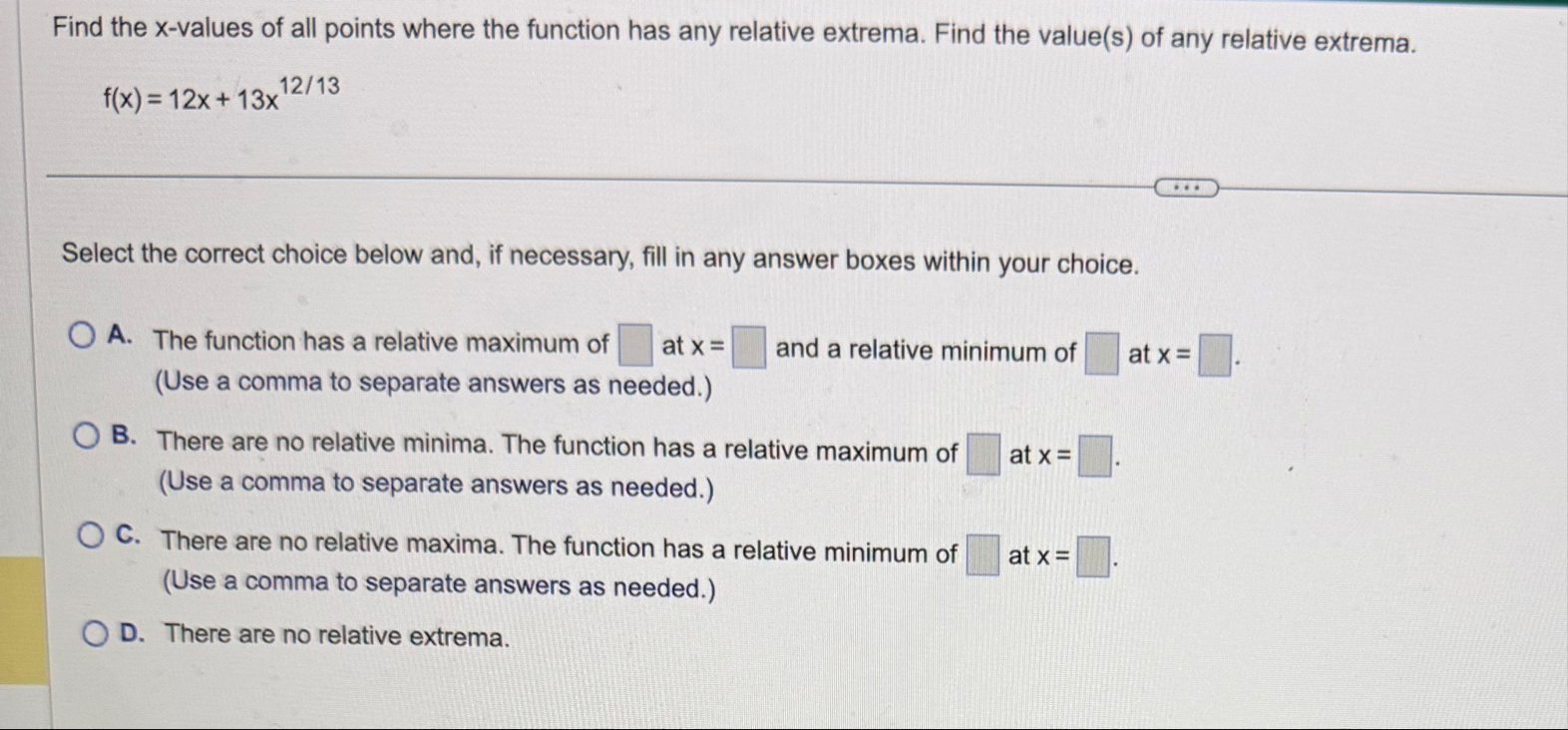 Solved Find the x-values of all points where the function | Chegg.com