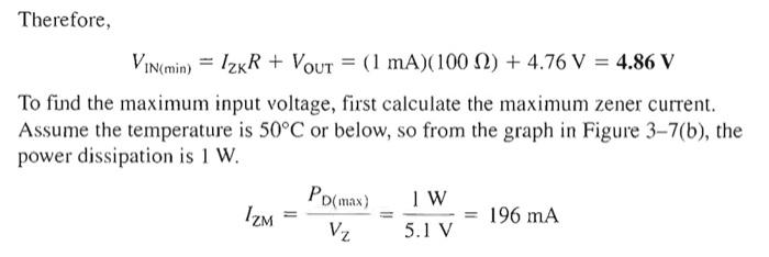 Solved Determine the minimum and the maximum input voltages | Chegg.com
