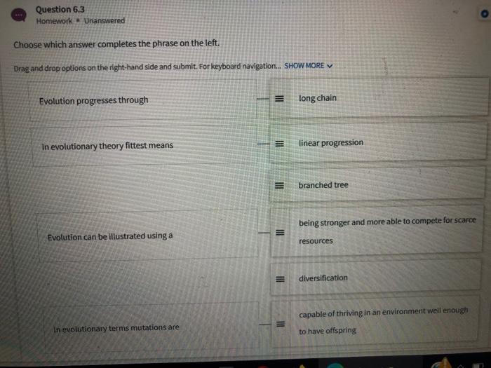 Solved Question 6.3 Homework Unanswered Choose which answer | Chegg.com Solved Question 6.3 Homework Unanswered Choose which answer | Chegg.com