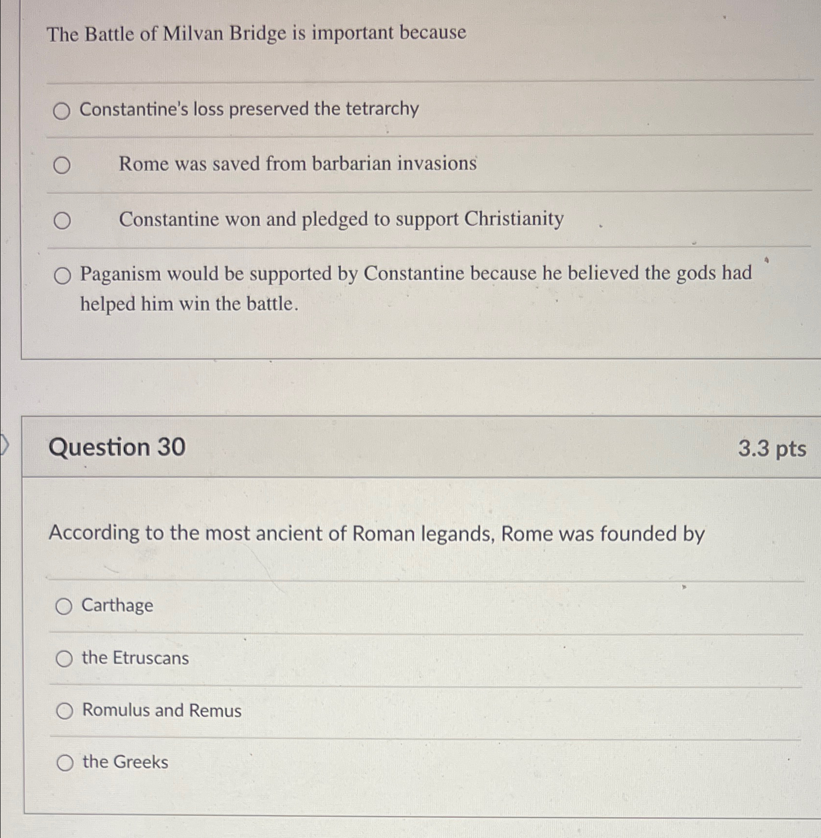 Solved The Battle of Milvan Bridge is important | Chegg.com