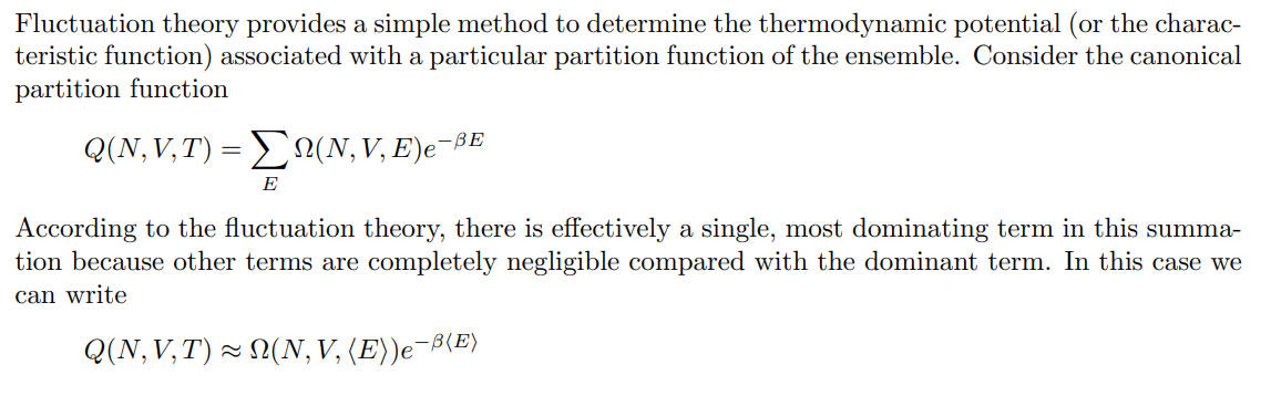 Solved Fluctuation theory provides a simple method to | Chegg.com
