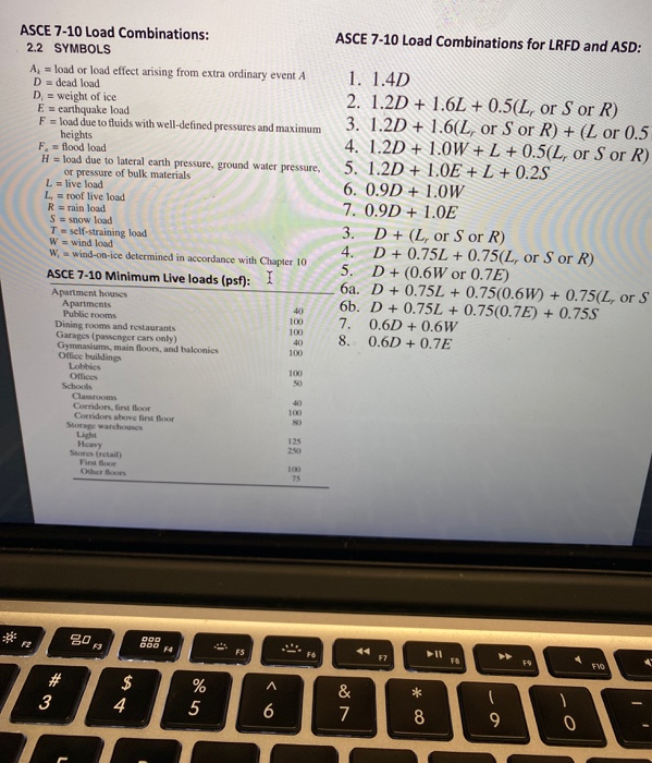 Solved 5. Tributary Area, Load Combination, and AISC Design | Chegg.com