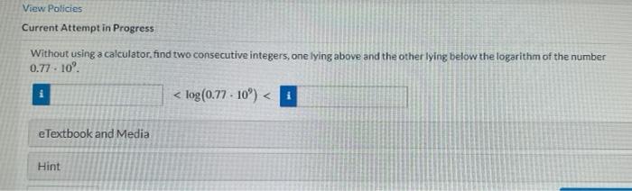 Solved Without using a calculator, find two consecutive | Chegg.com