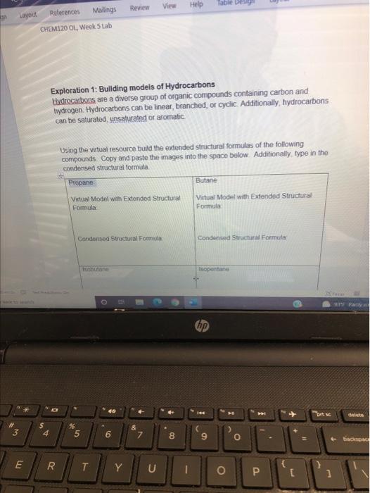Solved View Review Helo Table De Layout References Mailings | Chegg.com