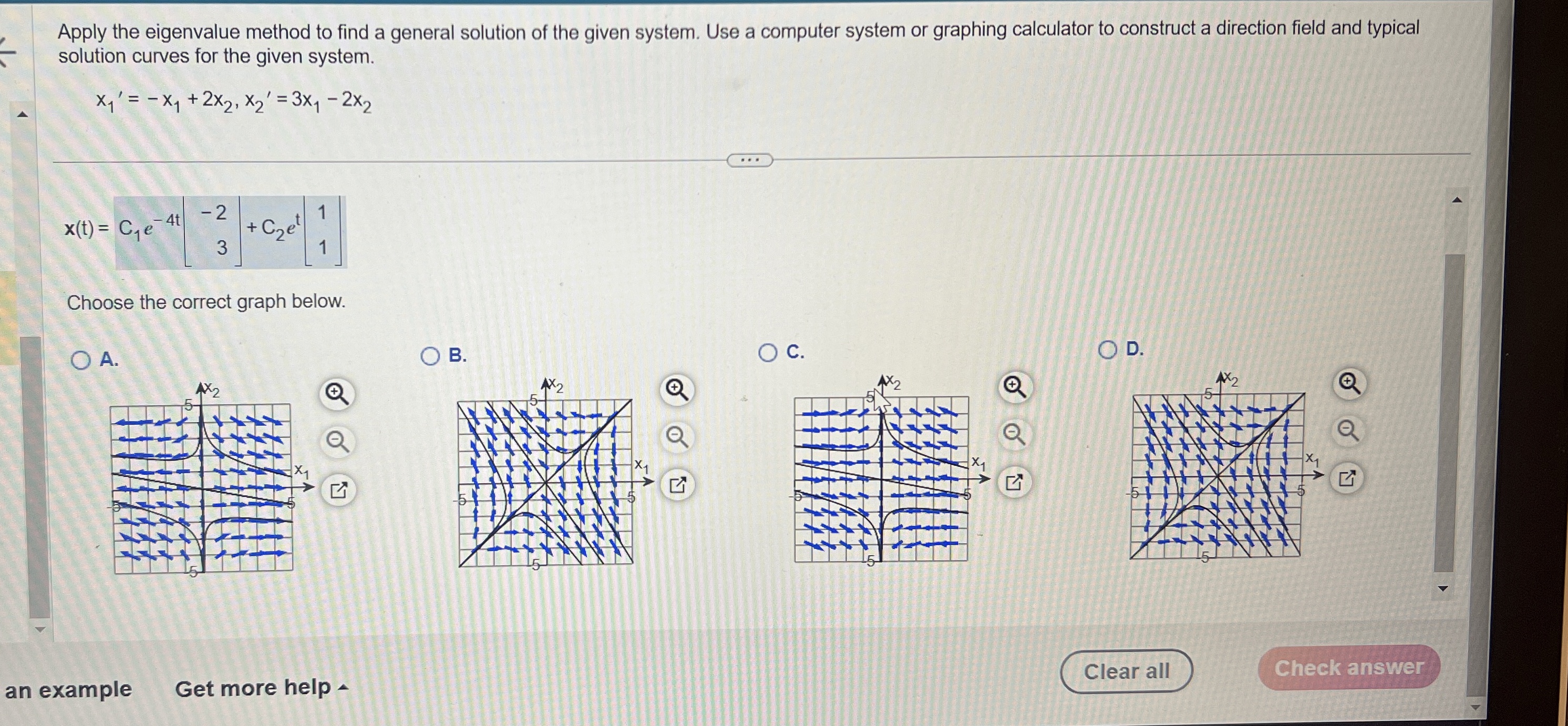 Solved Apply the eigenvalue method to find a general | Chegg.com