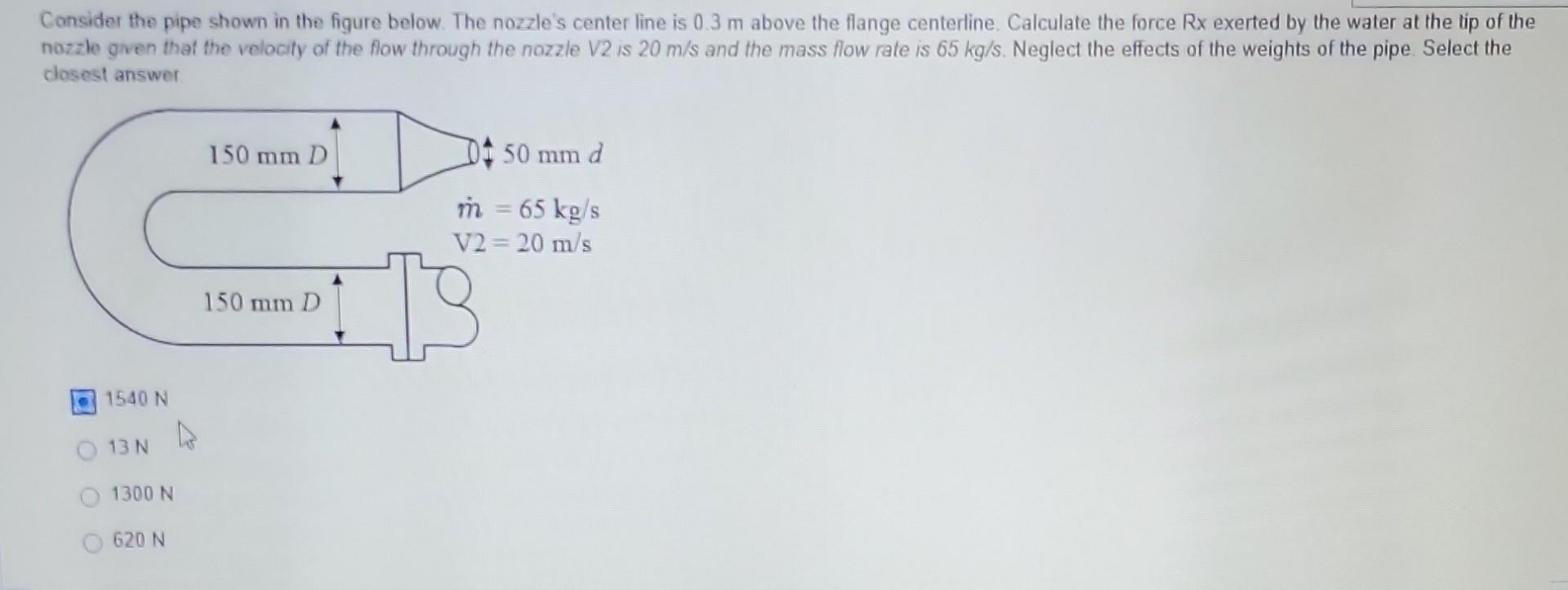Solved Consider the pipe shown in the figure below. The | Chegg.com