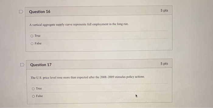 Solved 5 pts Question 1 (Figure: Predicting Aggregate Demand | Chegg.com