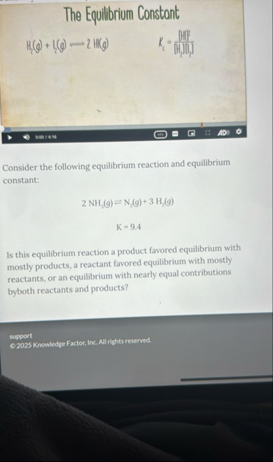 Solved The Equilibrium | Chegg.com