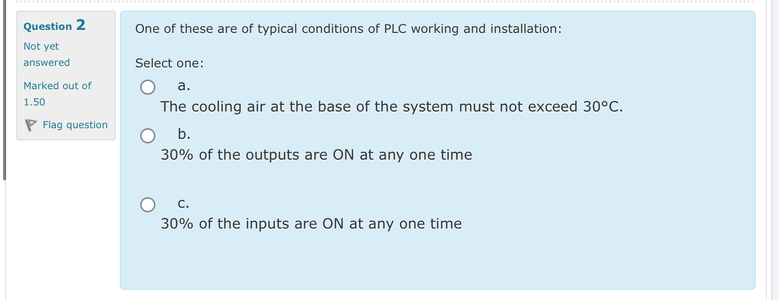 Solved Question 2Not yet answeredMarked out of 1.50Flag | Chegg.com