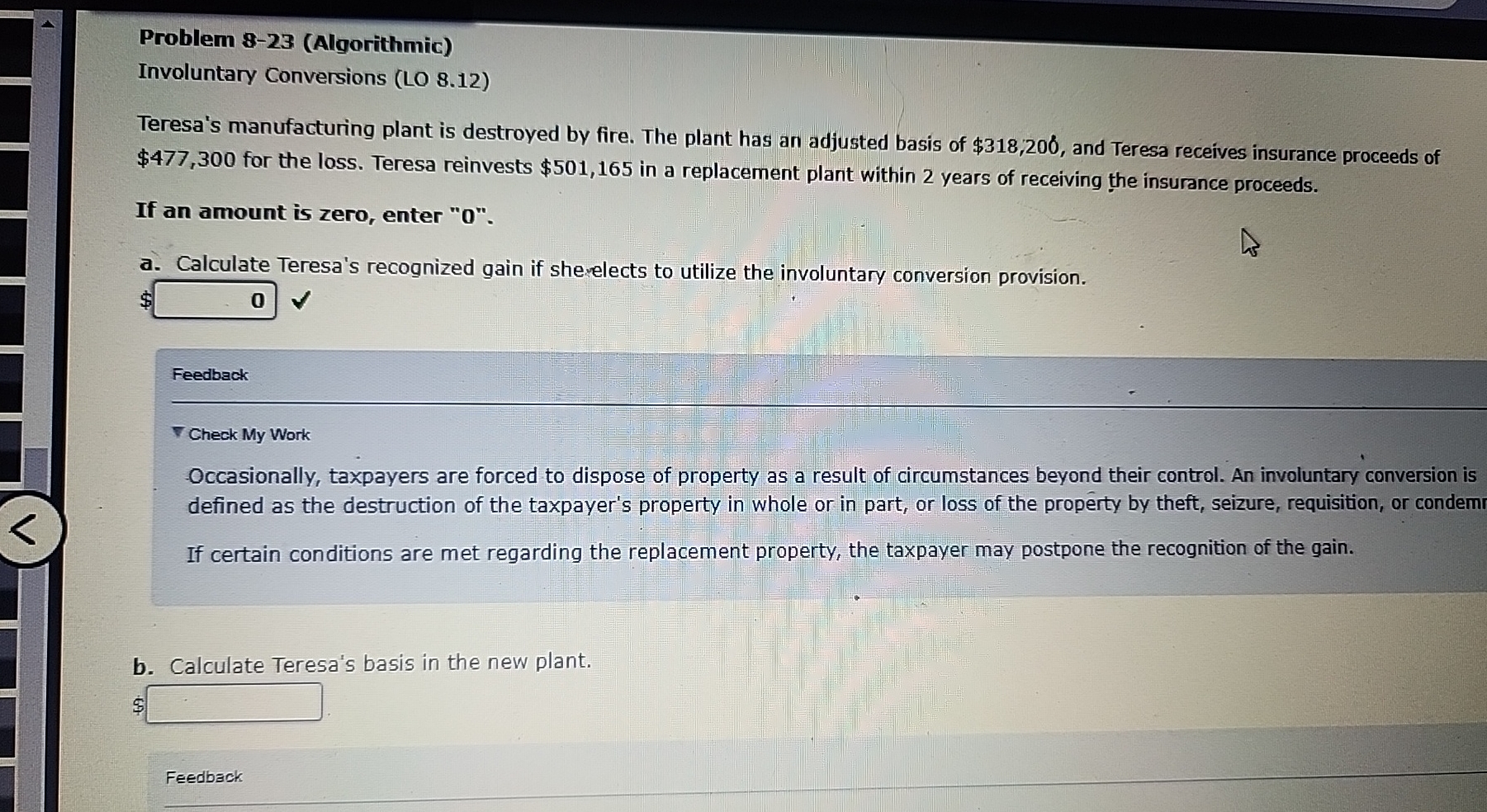 Solved Problem 8-23 (Algorithmic)Involuntary Conversions (LO | Chegg.com